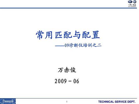 大众车系常用匹配与配置word文档在线阅读与下载无忧文档