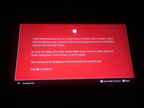 Tried Running Tinfoil On Kosmos And Got This R SwitchPirates