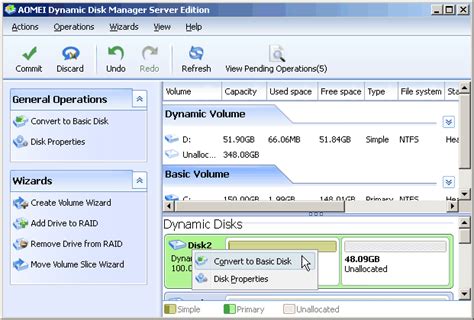 how to convert simple volume to primary partition with aomei partition