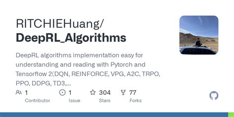 GitHub RITCHIEHuang DeepRL Algorithms DeepRL Algorithms