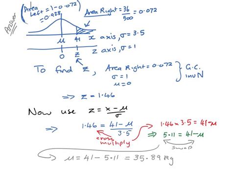Finding Mean Or Std Dev For Normal Dist Mrs Gwillim S Weebly