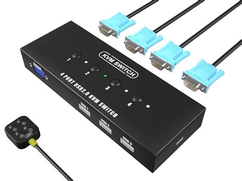 KVM Switch VGA Port VGA KVM Switch For Computers Share Monitor USB Devices