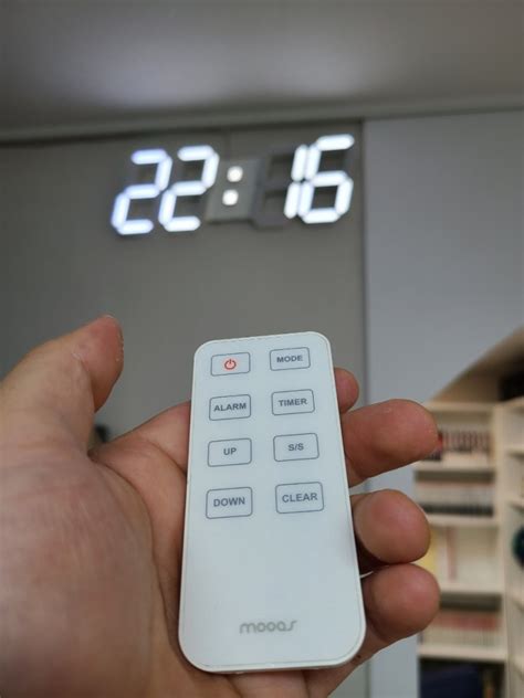 무아스 Led시계 설정 방법과 선 안보이게 설치하기 네이버 블로그