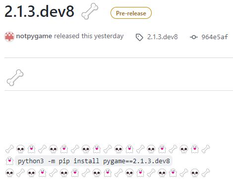 How To Install Pygame 2 1 3 Dev8 Pre Release For Testing Python