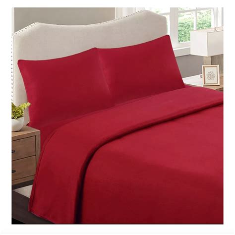 Ripley Set SÁbanas King Polar Rojo Liso