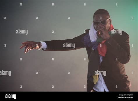 Roots Manuva Performing Live On Stage On The First Day Of The 2016