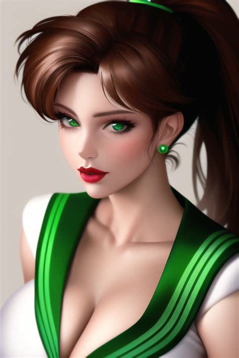 Rule 34 Ai Generated Big Breasts Bishoujo Senshi Sailor Moon Breasts Brown Hair Brunette Hair