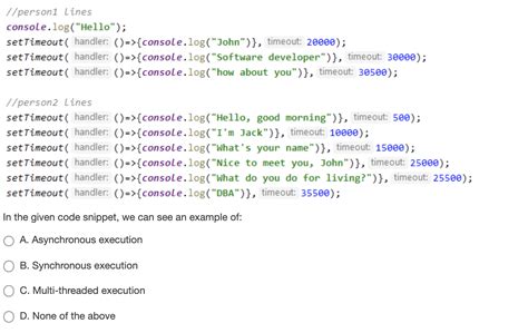 Solved 1 2 Let Somepromise New Promise Executor