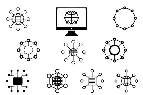 Premium Vector Set Of Network Icons
