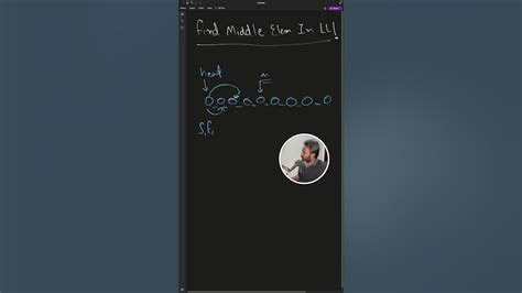 Find Middle Element Of A Linked List Softwareengineer Interview Dsalgo Youtube