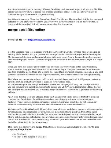 Fillable Online How To Combine Data From Multiple Sheets In Excel Fax Email Print Pdffiller