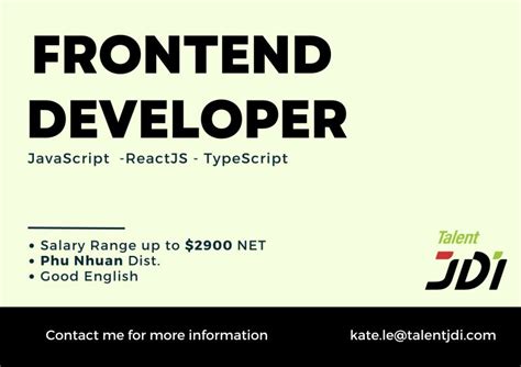 Lan Lê Kate On Linkedin Frontend Frontenddevelopers Hiring Sharejobs