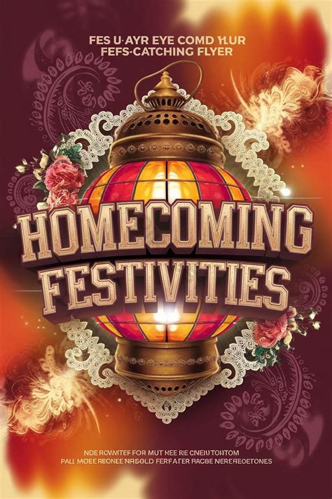 Homecoming Festivities Poster Template Design Psd Free Download Pikbest