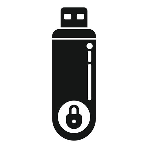 Usb Password Protection Icon Simple Vector Personal Login 20248573