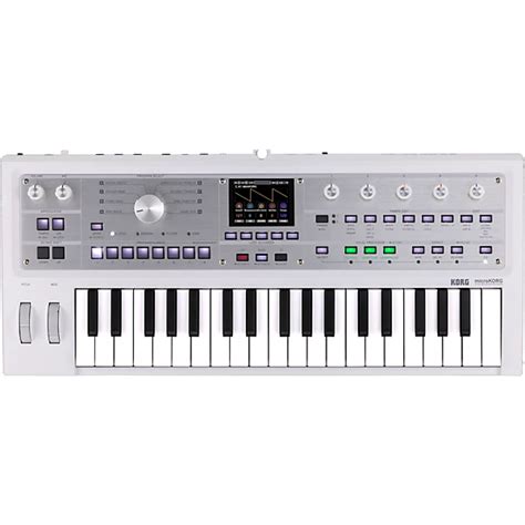 Korg Microkorg 2 Keyboard Synthesizer And Vocoder Limited Edition White Guitar Center