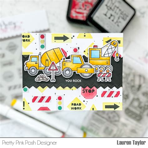 Construction Additions Stamp Set Pretty Pink Posh Llc