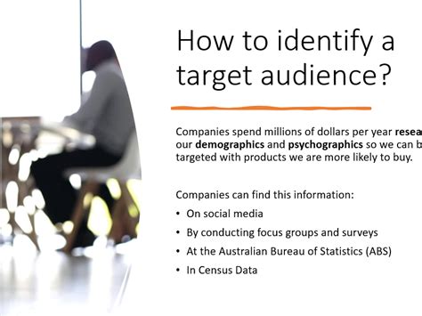 Advertising Identifying Your Target Audience Teaching Resources
