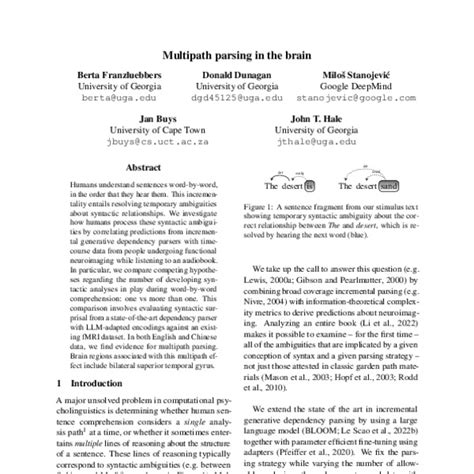 Multipath Parsing In The Brain Acl Anthology