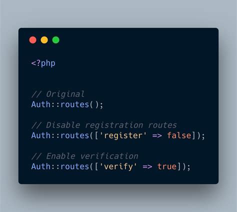 Laravel Auth Route Options Recently I Submitted A Pr To The… By Dennis Smink Medium