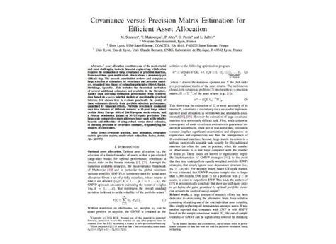 Covariance Versus Precision Matrix Estimation For Efficient Asset