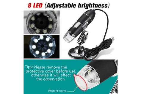 Shop 50~1600x 8 Led Digital Usb Type C Handheld Microscope Endoscope Magnifier Camera Dick Smith