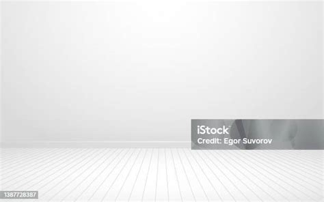 벽과 바닥 배경 빈 흰색 스튜디오 현대적인 인테리어와 목재 바닥 클린 룸 모형 빈 생활 공간 템플릿입니다 라이트 3d 벽 벡터 일러스트레이션 0명에 대한 스톡 벡터 아트 및