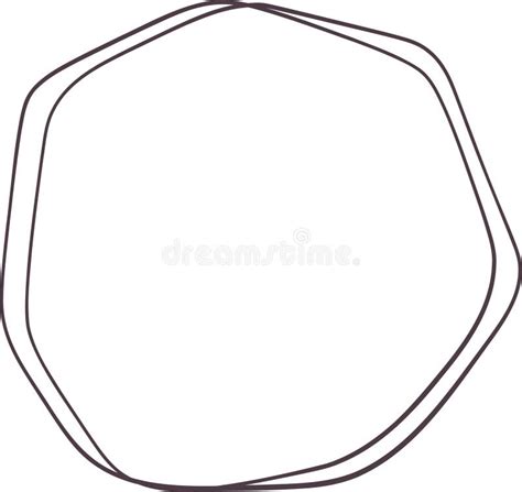 Polygon Outline Frame Stock Vector Illustration Of Symbol 319732719