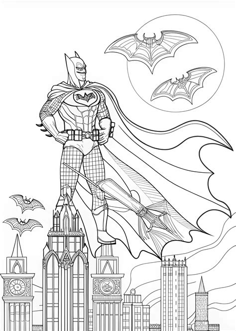 Animated Batman Coloring Pages