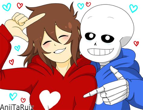 Sans X Frisk 0302 By Aniitaruiz On Deviantart