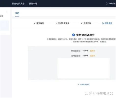抖音小店怎么关店强退保证金 知乎
