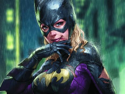 Stephanie Brown Rainy Day Batgirl Hd Wallpaper