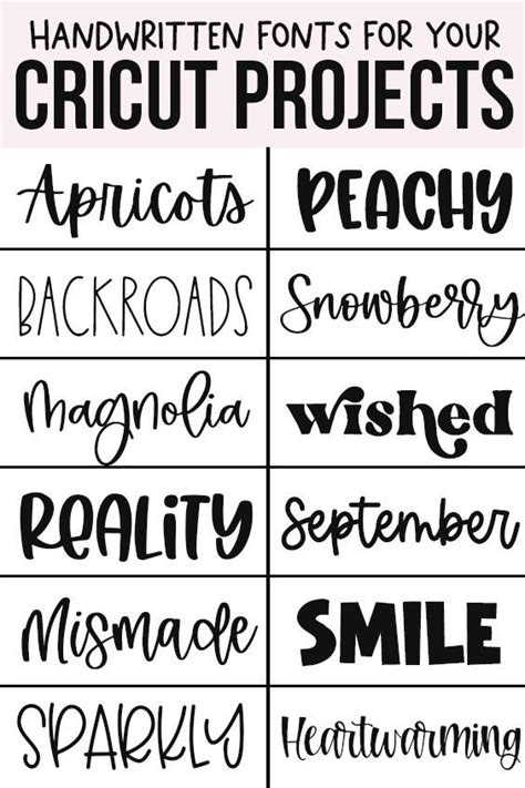 Best 12 15 Of The Best Free Fonts For Cricut Artofit