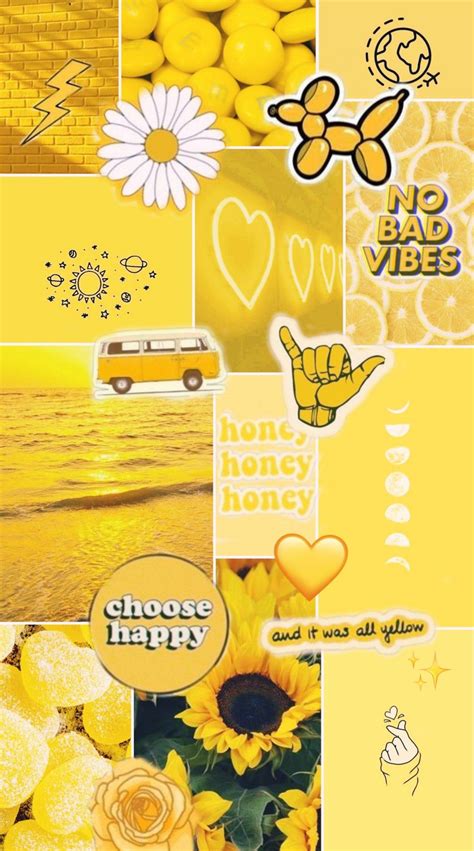 Yellow Aesthetic Wallpaper 💛 Tree Drawings Pencil Yellow Art Fall