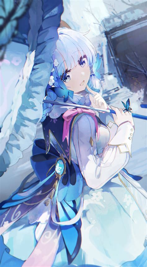 二次元图鉴 原神神里绫华花时来信壁纸美图第224辑 哔哩哔哩