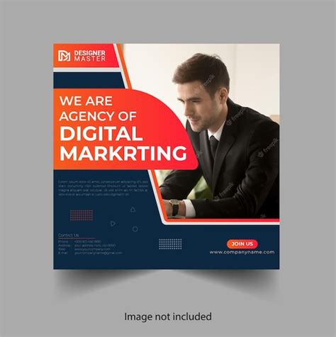 기업 및 현대 소셜 미디어 게시물 템플릿 프리미엄 벡터