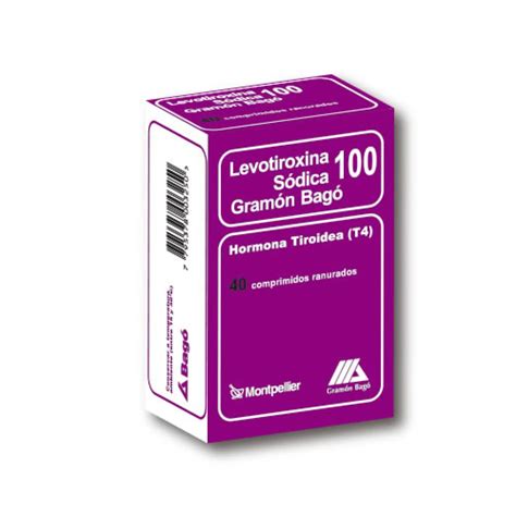 Levotiroxina 100 Mg X 40 Comprimidos Crillon Farmacia