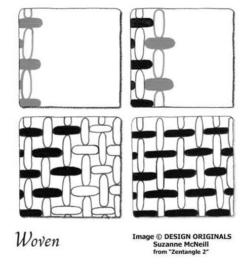 How To Draw WOVEN TanglePatterns Com