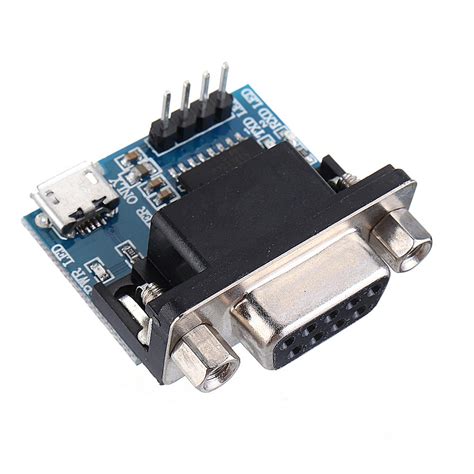 Rs232 To Ttl Serial Converter Module Db9 Connector Max3232 Serial Module With Cable Sale