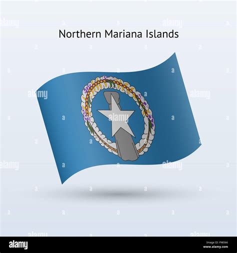 Northern Mariana Islands Flag Waving Form Stock Vector Image And Art Alamy