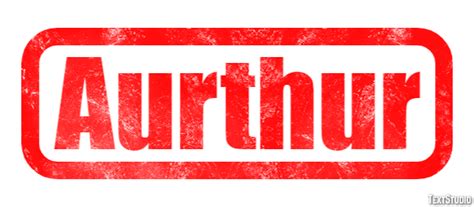 Aurthur Text Effect And Logo Design Name