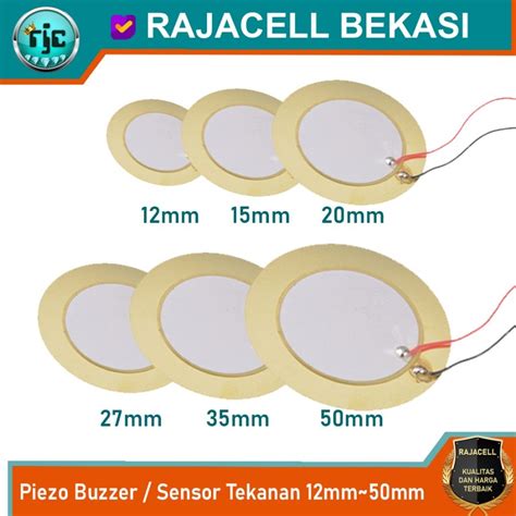 Jual Piezo Electric Buzzer Sensor Drum Elektrik Piezzo 12mm 50mm Plus Kabel Shopee Indonesia