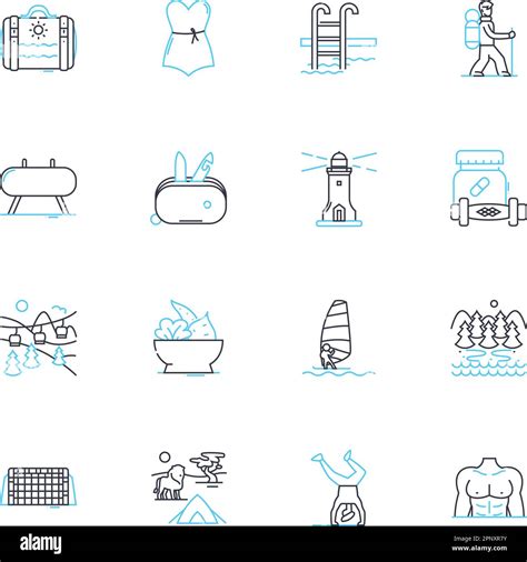 Lead Generation Linear Icons Set Prospecting Conversion Pipeline