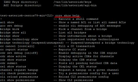 guidance on usage asterisk system server on linux 7 9 minimal articentgroup