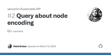 Query About Node Encoding · Issue 2 · Sancarlimexplainable Mp · Github