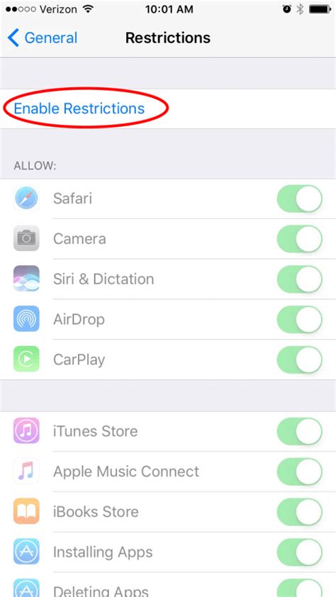 how to restrict access to adult websites on iphone or ipad