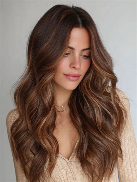 Warm Brunette Balayage Soft Glowing And Effortlessly Dimensional