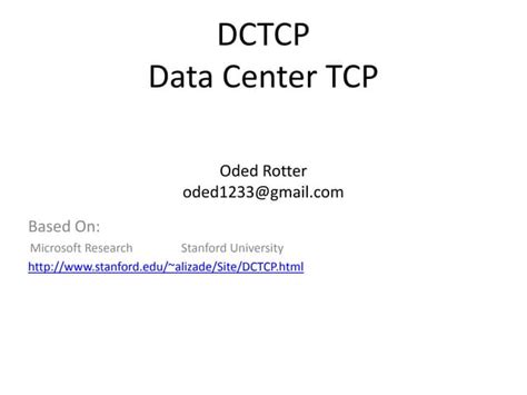 Dctcp Pdf