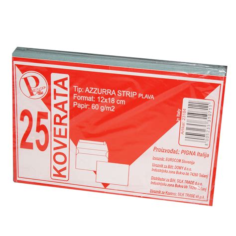 Optima Koverta 12x18 125 70g Plava Strip