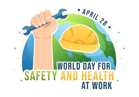 Premium Vector World Day Of Safety And Health At Work Illustration