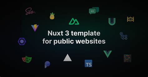 Nuxt 3 Template For Public Websites